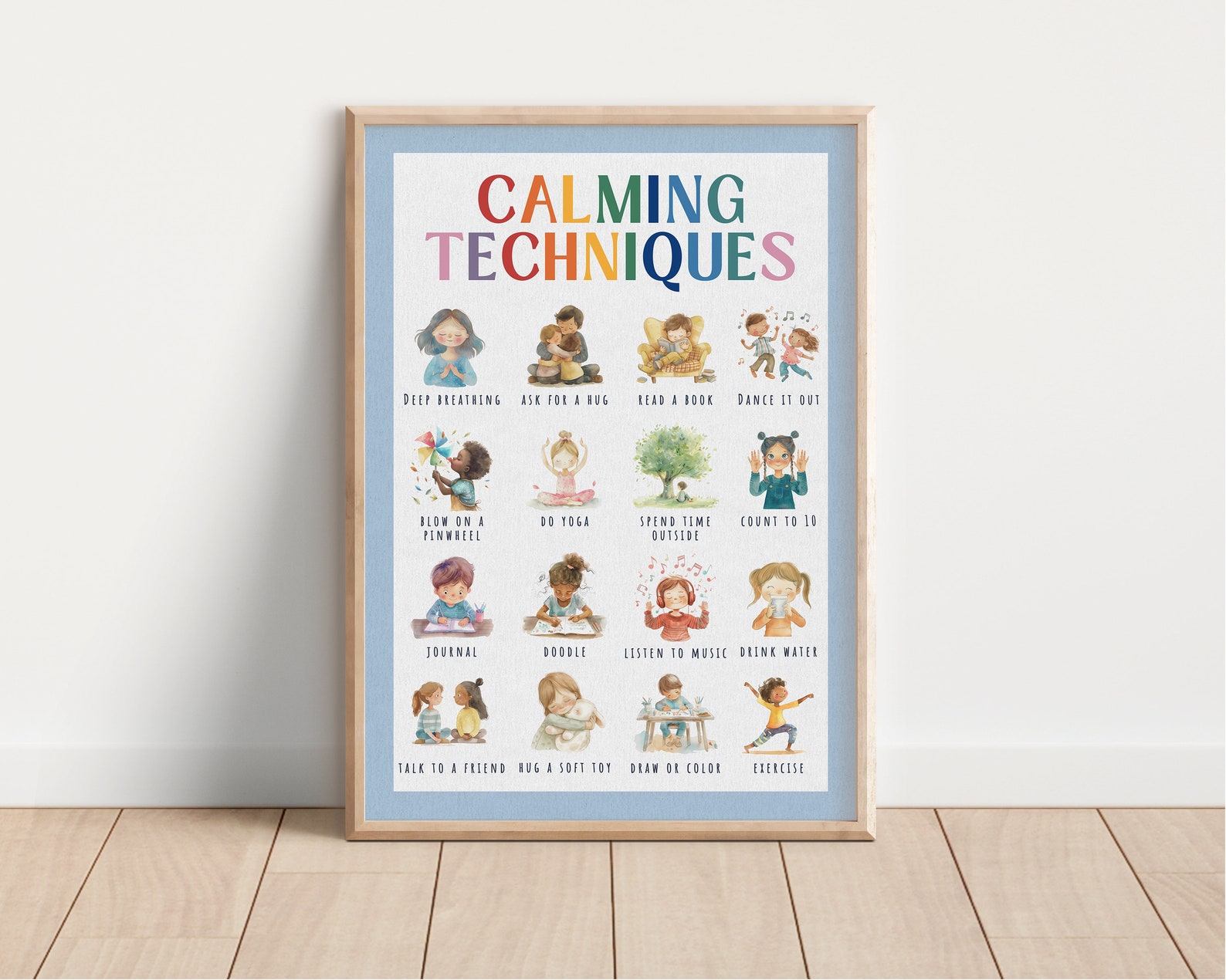 Feelings Poster, Calming Techniques, Emotions Chart, Feelings Chart ...
