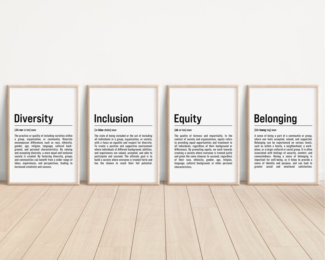 Diversity Posters Classroom, Diversity and Inclusion Poster, Inclusive ...