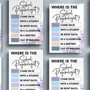 Where is School Psychologist Door Sign, School Psychologist Door Sign ...