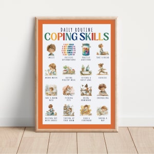 Coping Skills Poster, Grounding Techniques Poster, Educational Poster ...