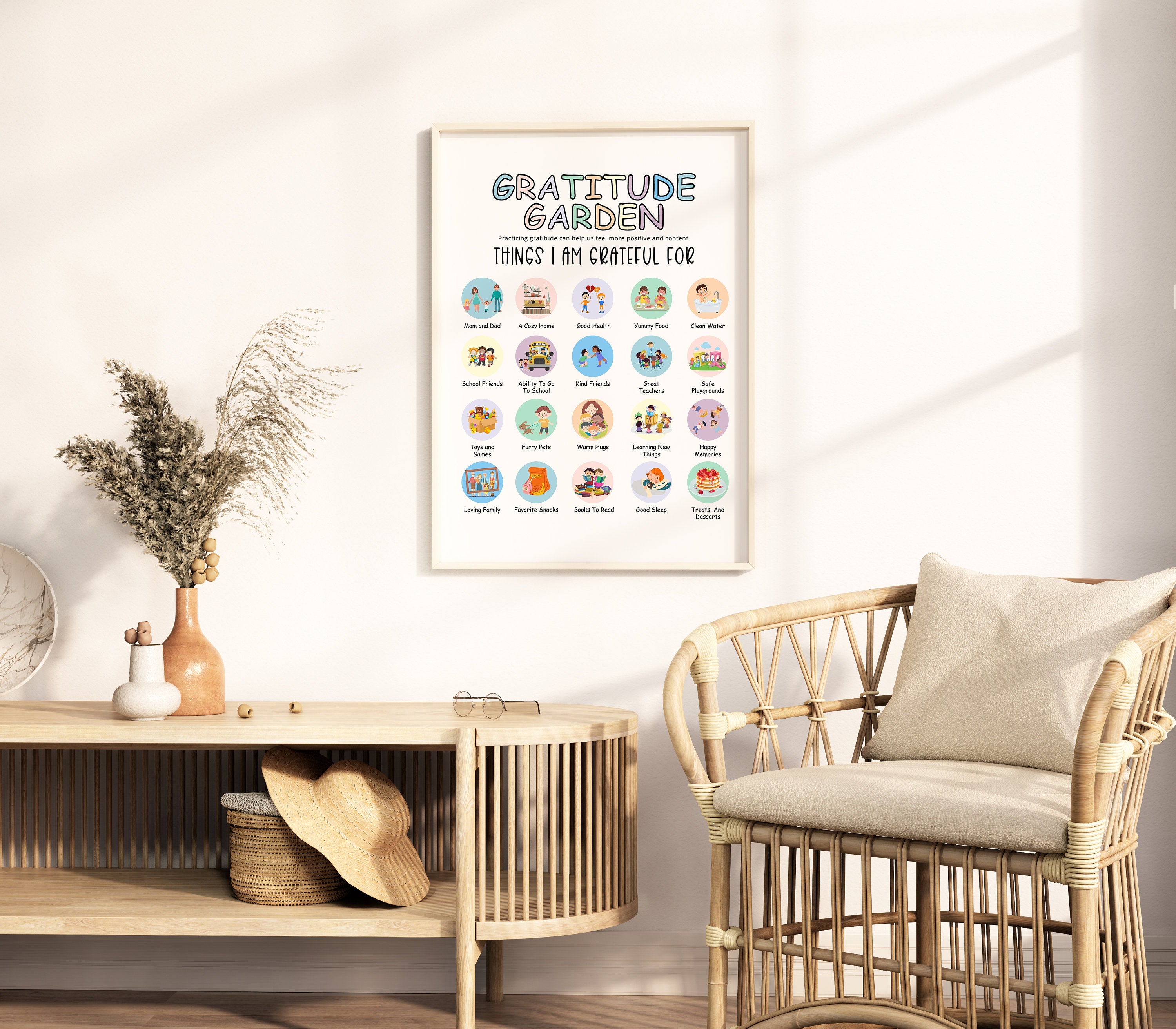 Daily Gratitude Poster, Growth Mindset Poster for Classroom, Gratitude ...