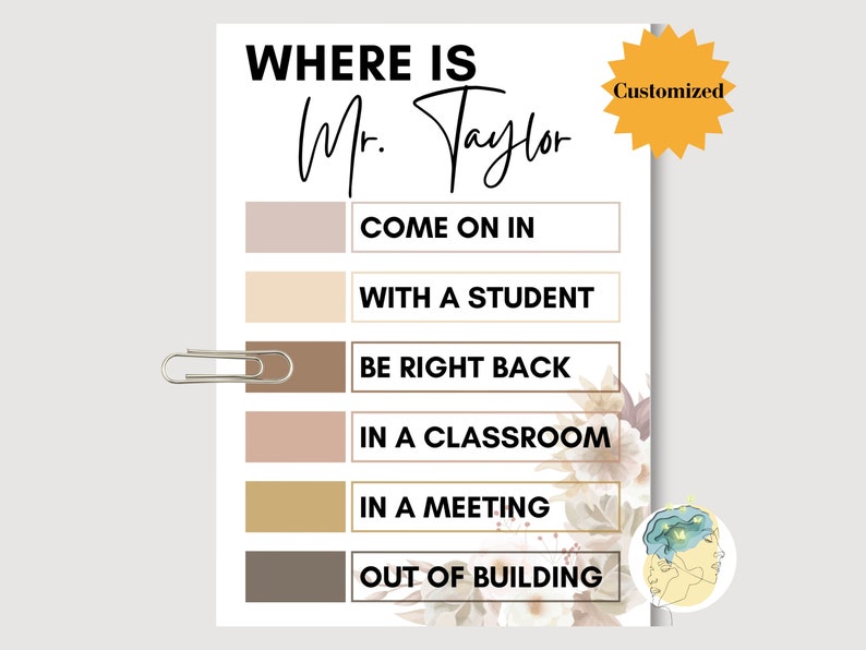Personalized School Counselor Door Sign, Where is the School ...
