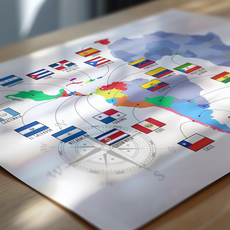Spanish Speaking Countries Map, Hispanic Countries, Hispanic Heritage ...