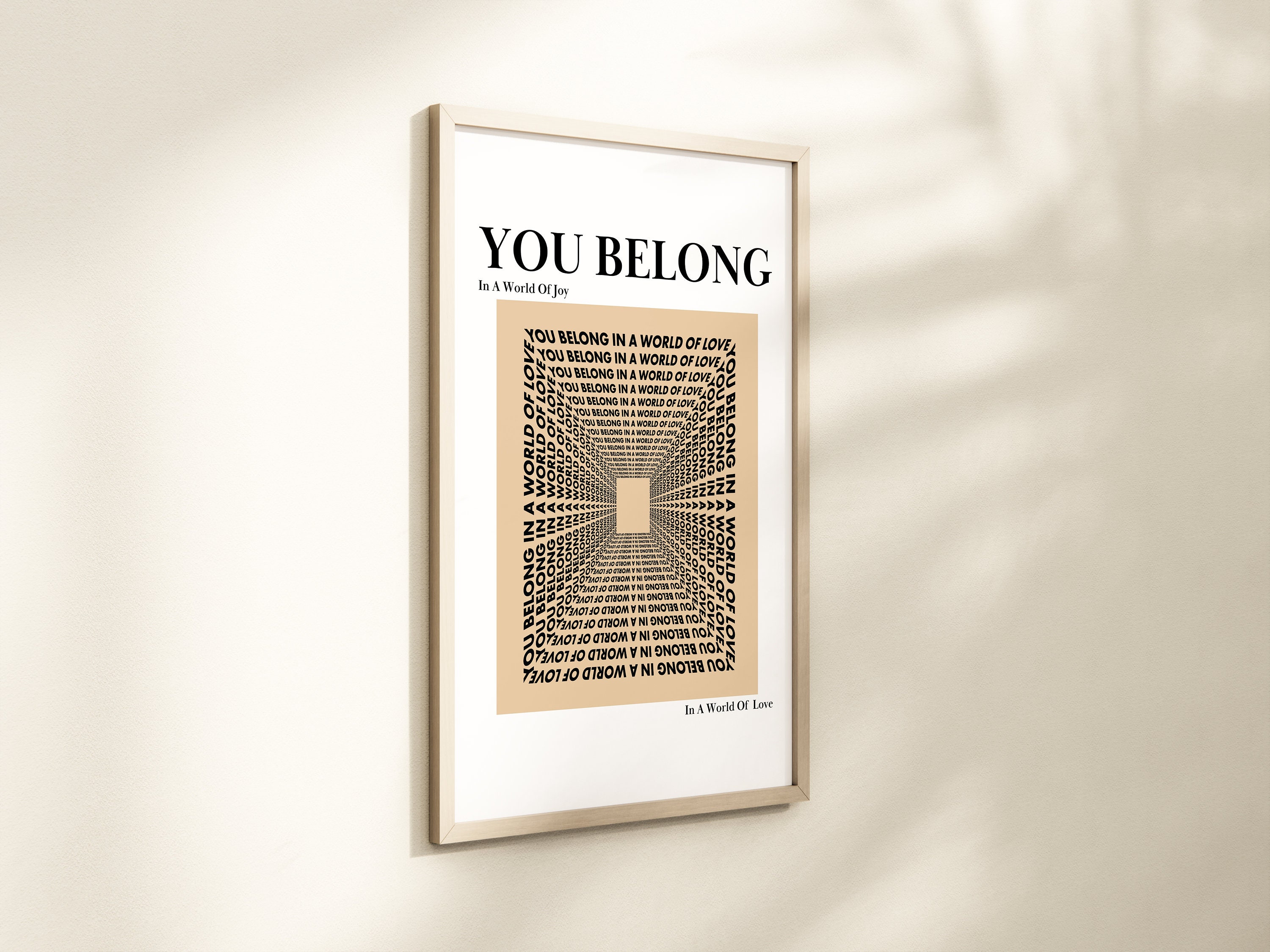 Diversity and Inclusion Poster, You Belong in A World of Love ...