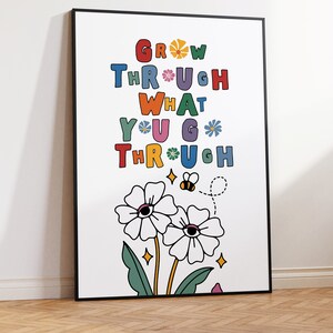 Grow Through What You Go Through Poster - Etsy