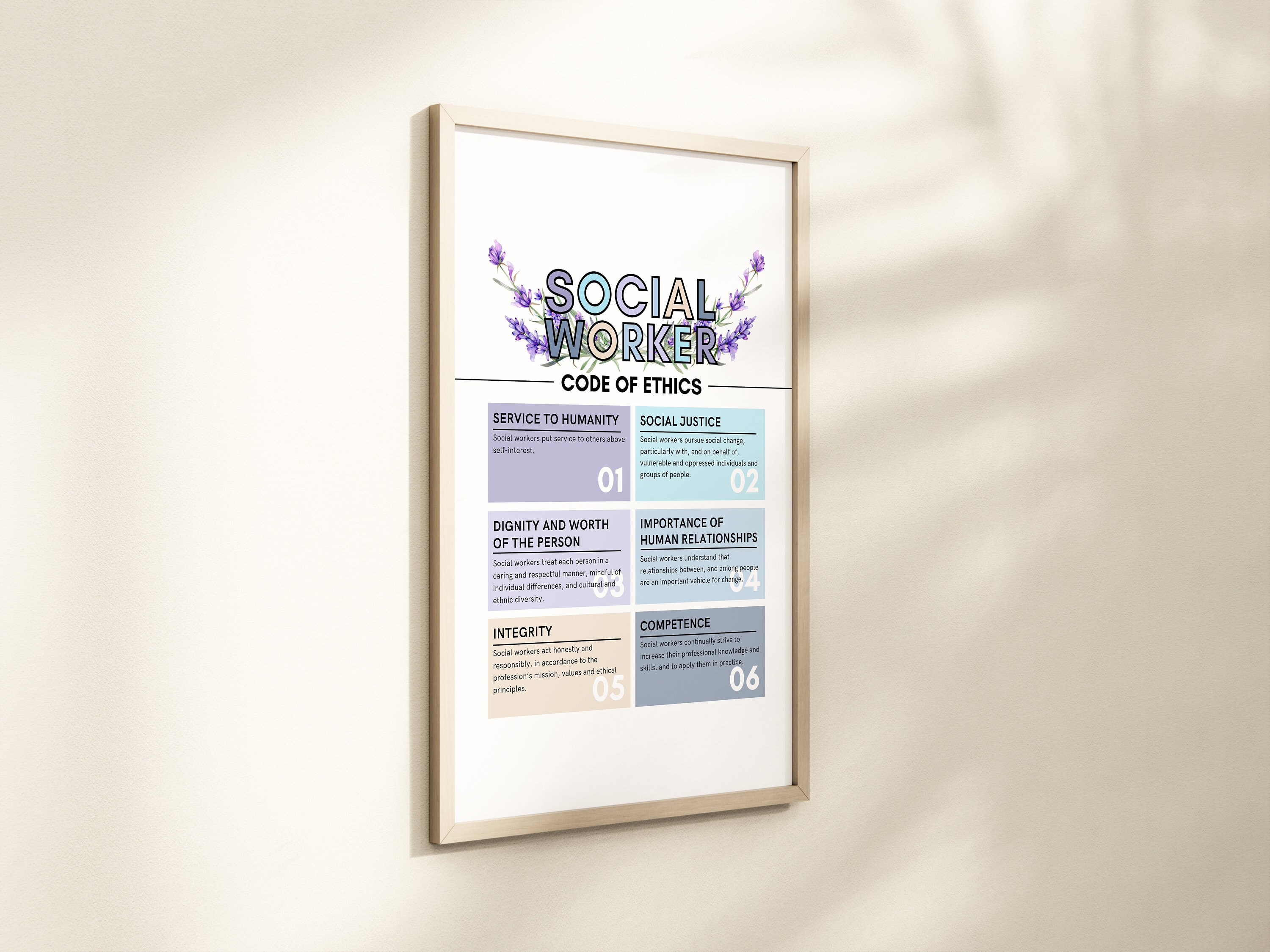 Social Worker Code of Ethics Social Work Values NASW Code of - Etsy