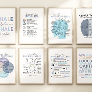 Mental Health Posters, School Counseling Posters, Therapist Office ...