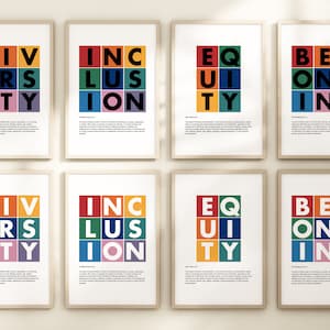 Diversity Poster, Diversity Equity and Inclusion Poster, Diversity Art ...