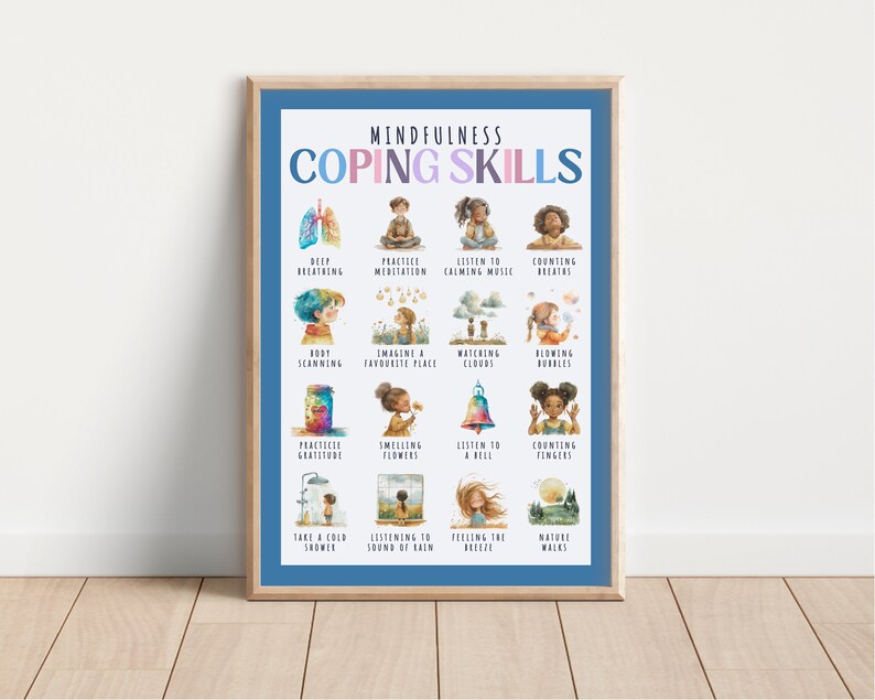 Coping Skills Poster, Mindfulness Poster, Calming Techniques Poster ...