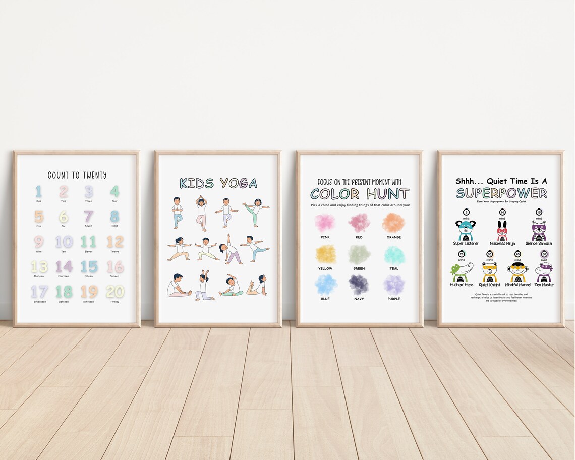 Calm Corner Bundle, Coping Skills Poster for Kids, Emotion Poster ...