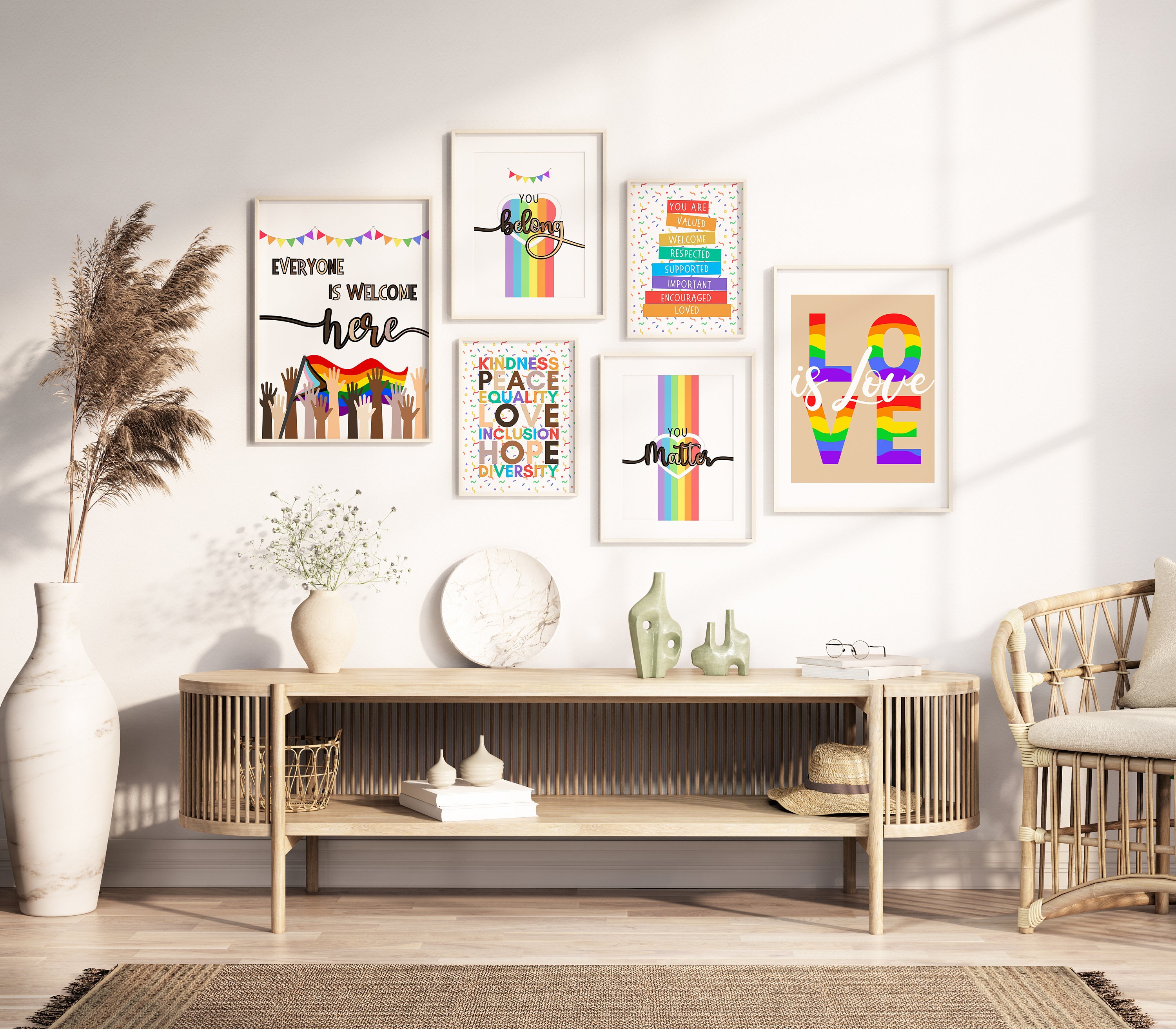 18 Diversity Poster, Diversity and Inclusion, LGBTQ Prints, You Matter ...