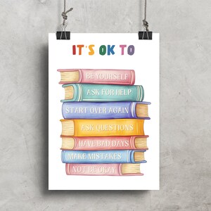 It's Okay to Be Not Okay Poster, Classroom Posters Be Yourself ...