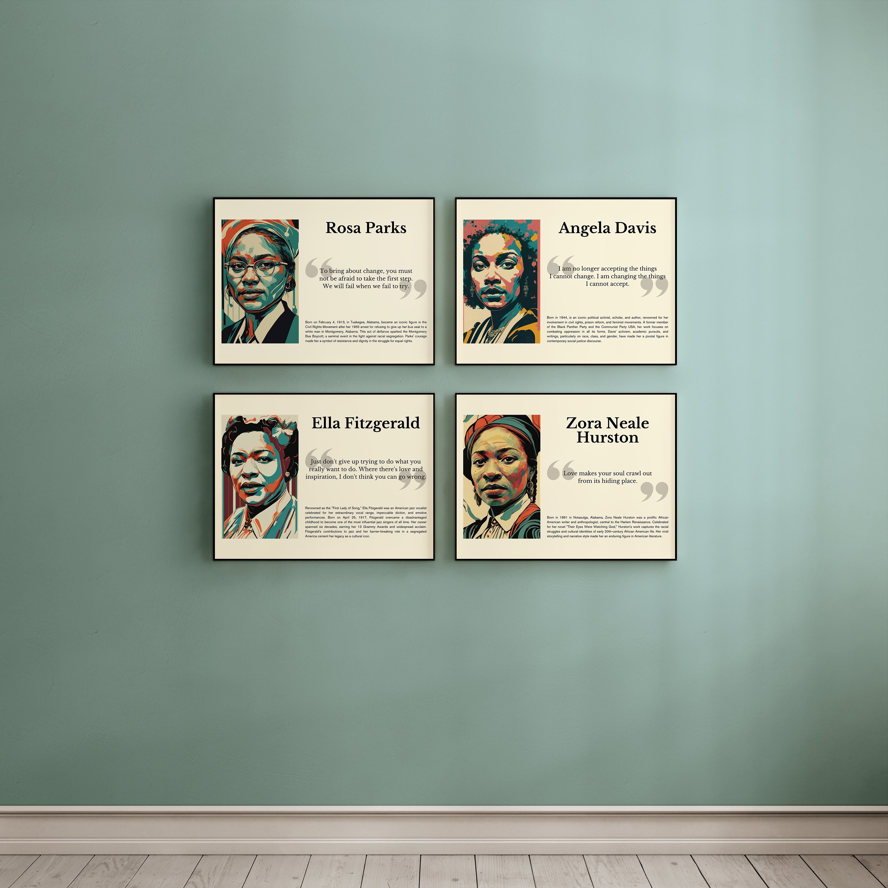 22 Black Icons Poster, Black History Month Poster for Classroom, Black ...