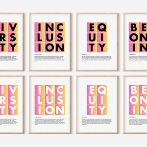 Diversity Equity and Inclusion Poster, Diversity Classroom Poster, DEI ...
