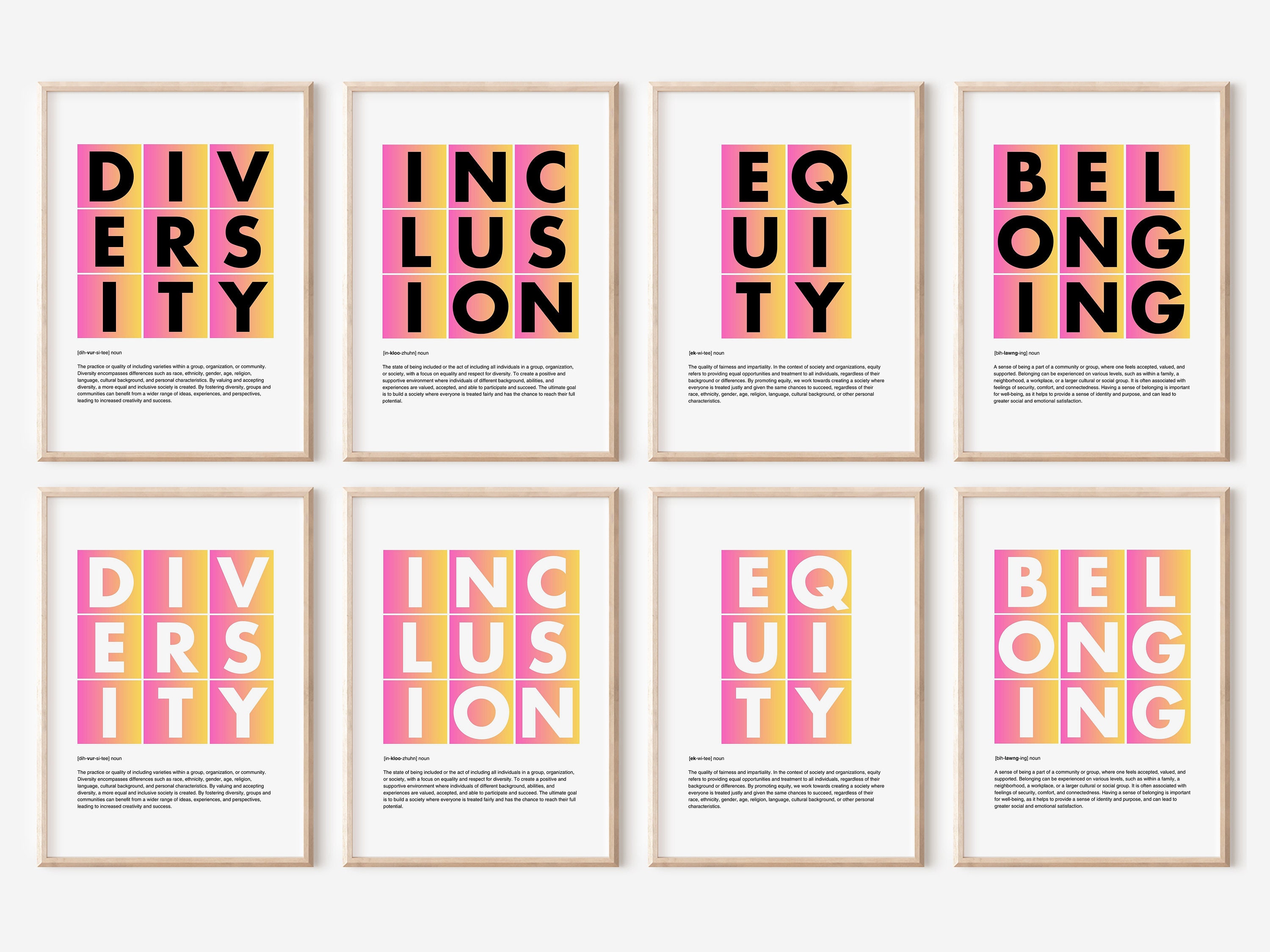 Diversity Equity and Inclusion Poster, Diversity Classroom Poster, DEI ...