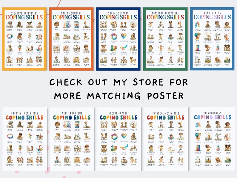 Coping Skills Poster, Mindfulness Poster, Calming Techniques Poster ...