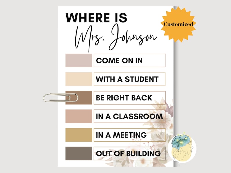 Personalized School Counselor Door Sign, Where is the School ...