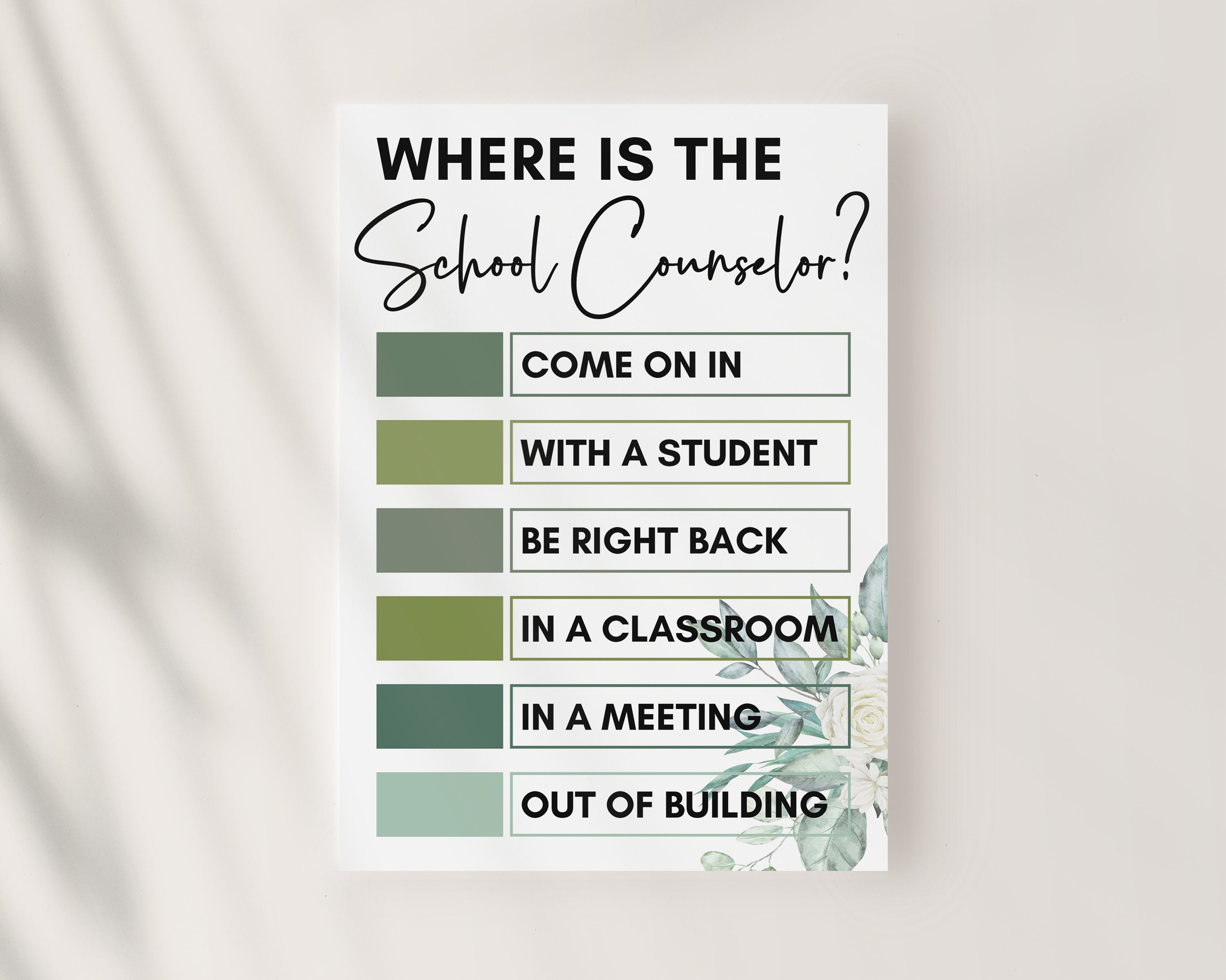 Where is School Counselor Door Sign, School Counselor Door Sign ...