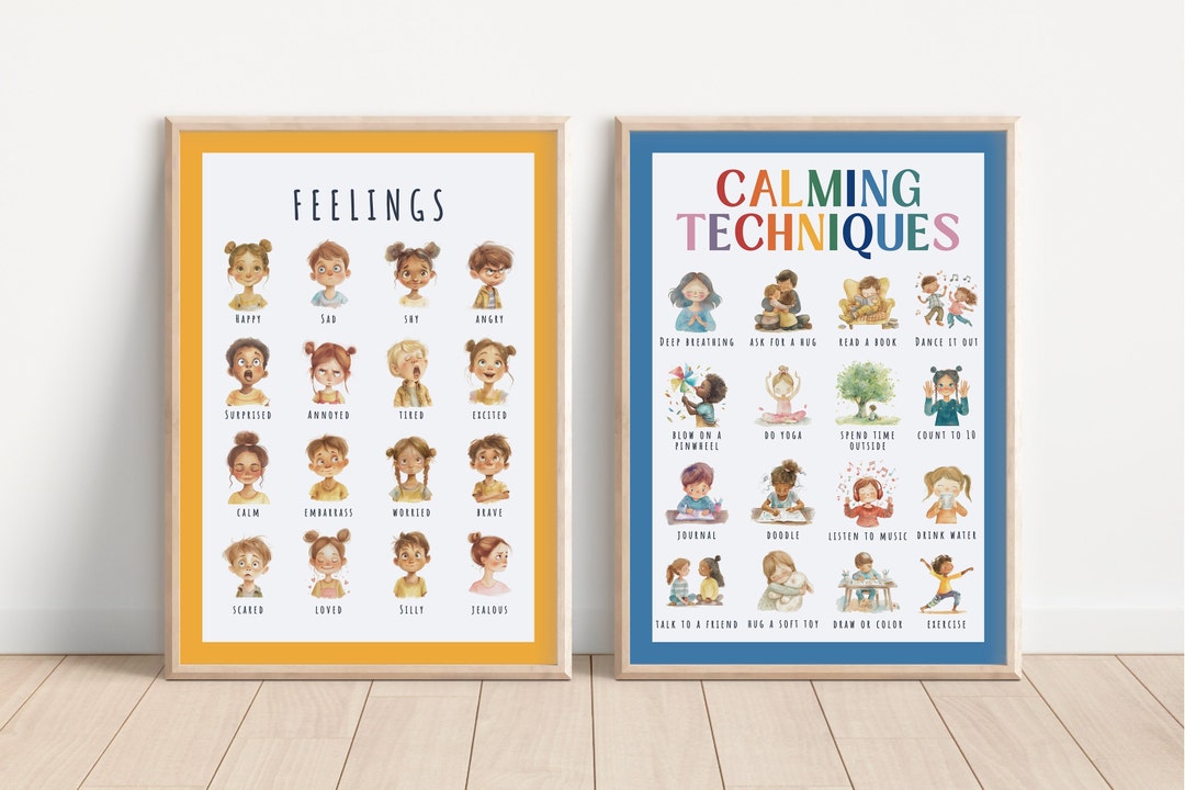 Feelings Poster, Calming Techniques, Emotions Chart, Feelings Chart ...