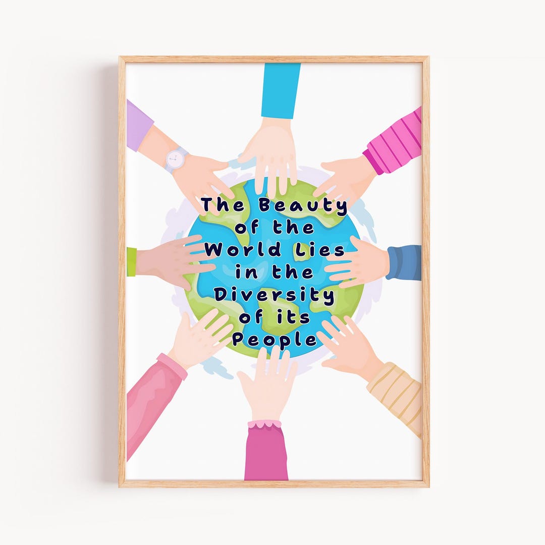Multicultural Diversity, Classroom Diversity Posters, All Are Welcome ...