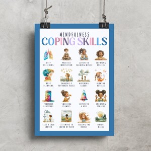 Coping Skills Poster, Mindfulness Poster, Calming Techniques Poster ...