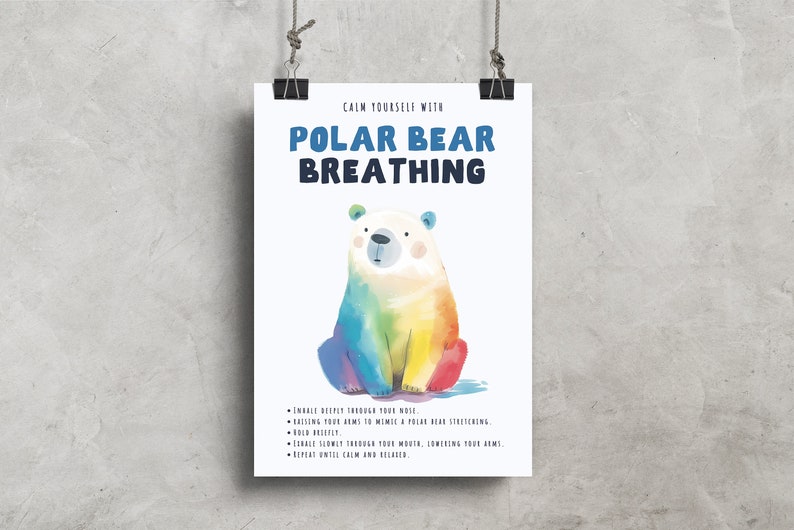 13 Mindful Breathing Poster, Calming Corner Activities, Anxiety Relief ...