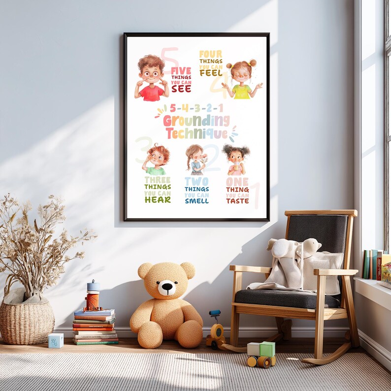 Calm Down Posters for Kids, School Counselor Office Emotional ...