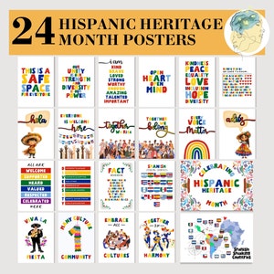Hispanic Heritage Month Classroom Decor, Celebrate Hispanic Heritage ...