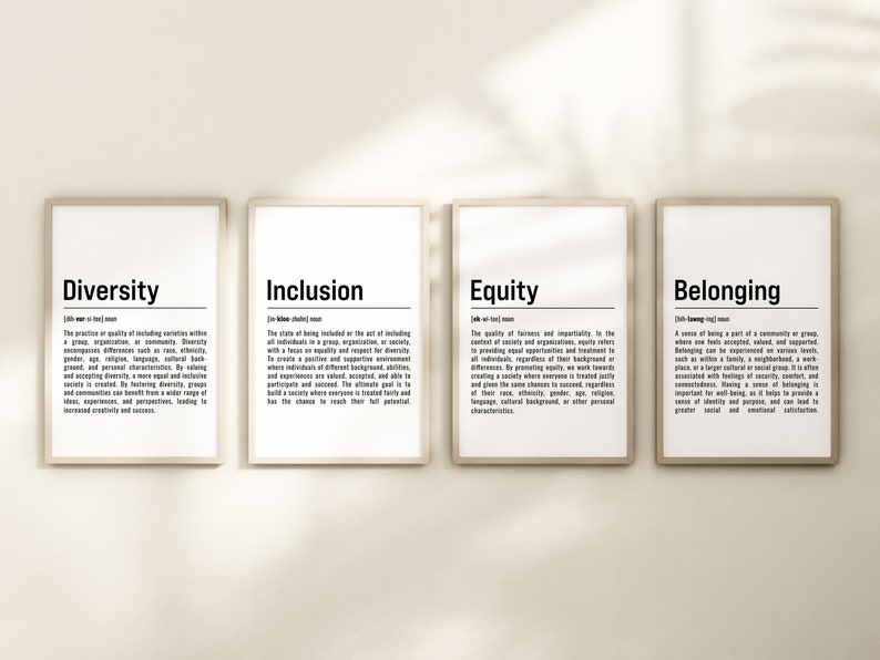 Diversity Posters Classroom, Diversity and Inclusion Poster, Inclusive ...
