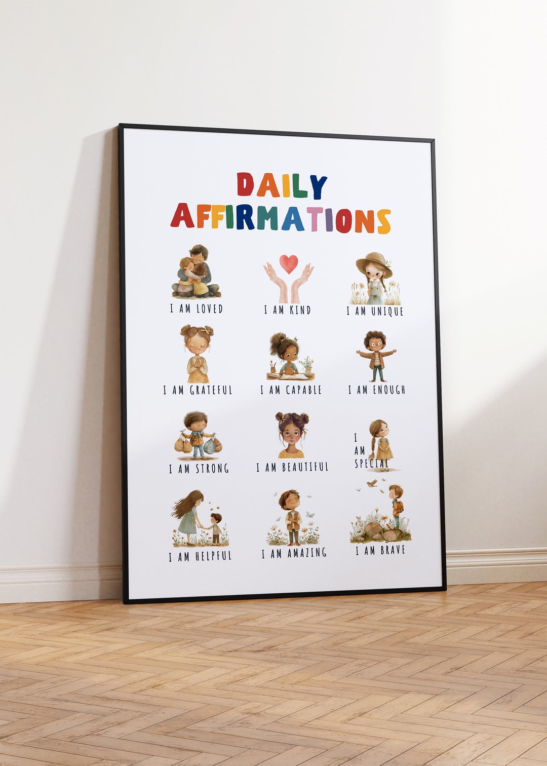 Positive Affirmation Poster, Daily Affirmation Poster, Affirmations for ...