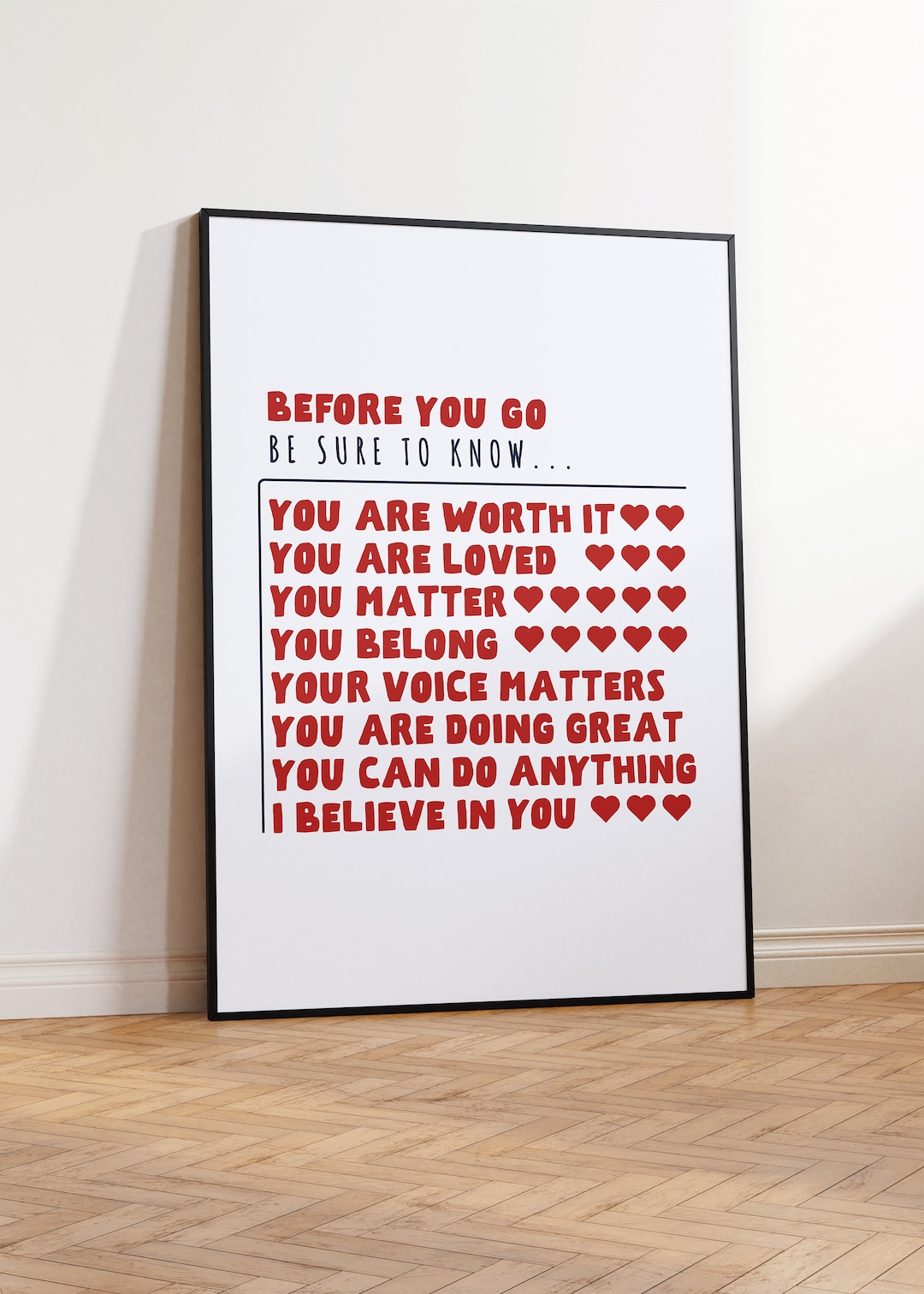 Positive Affirmation Poster, Daily Affirmation Poster, Affirmations for ...