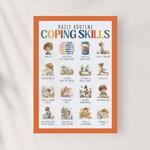 Coping Skills Poster, Grounding Techniques Poster, Educational Poster ...