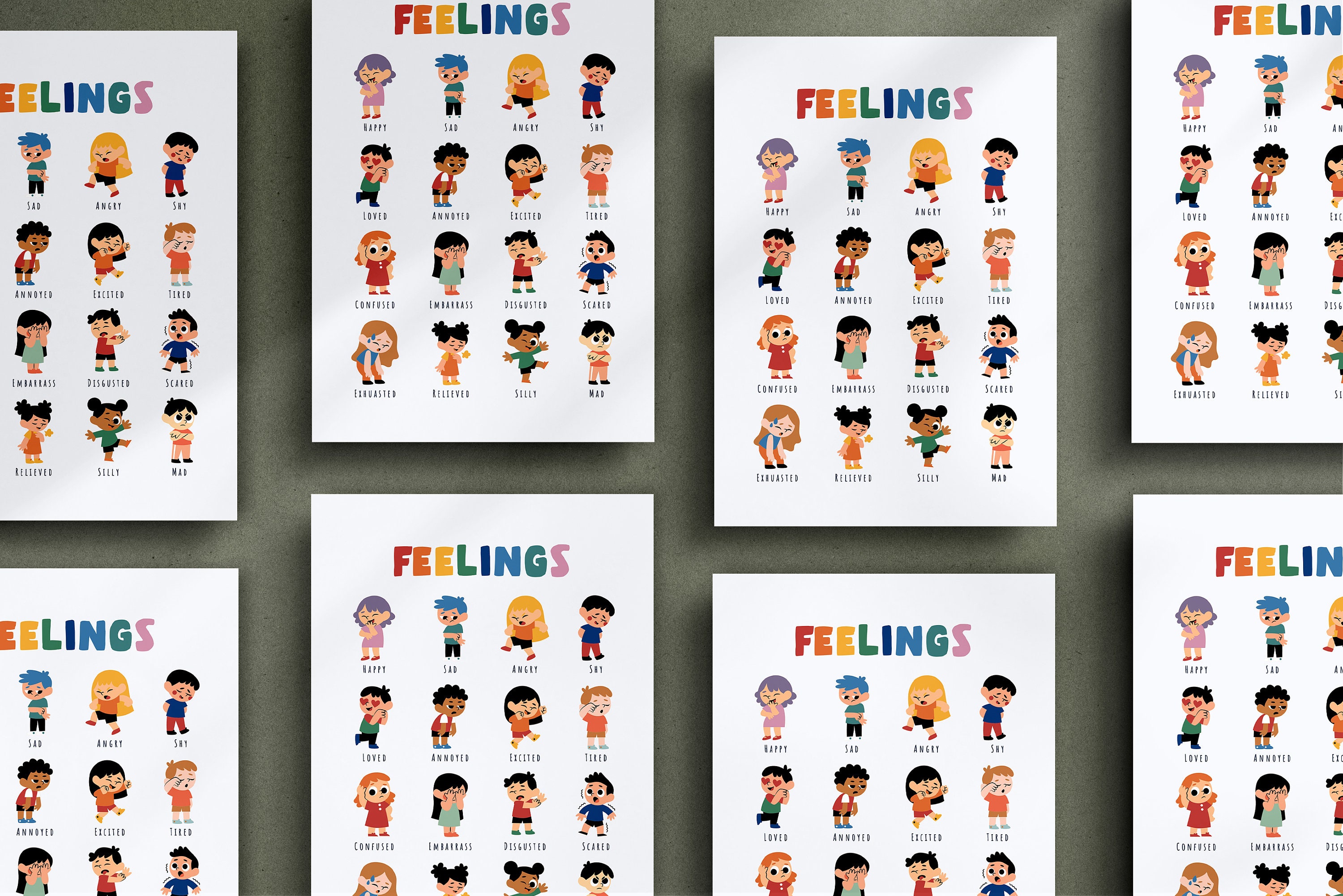 Feelings Poster, Emotions Poster, Feelings Chart, How Are You Feeling ...