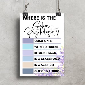 Where is School Psychologist Door Sign, School Psychologist Door Sign ...