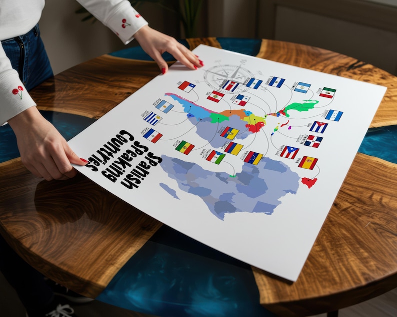 Spanish Speaking Countries Map, Hispanic Countries, Hispanic Heritage ...