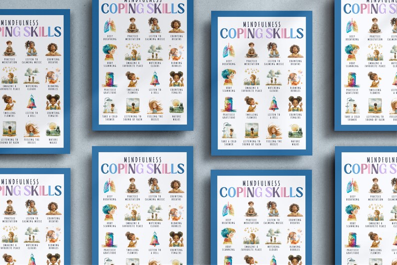 Coping Skills Poster, Mindfulness Poster, Calming Techniques Poster ...