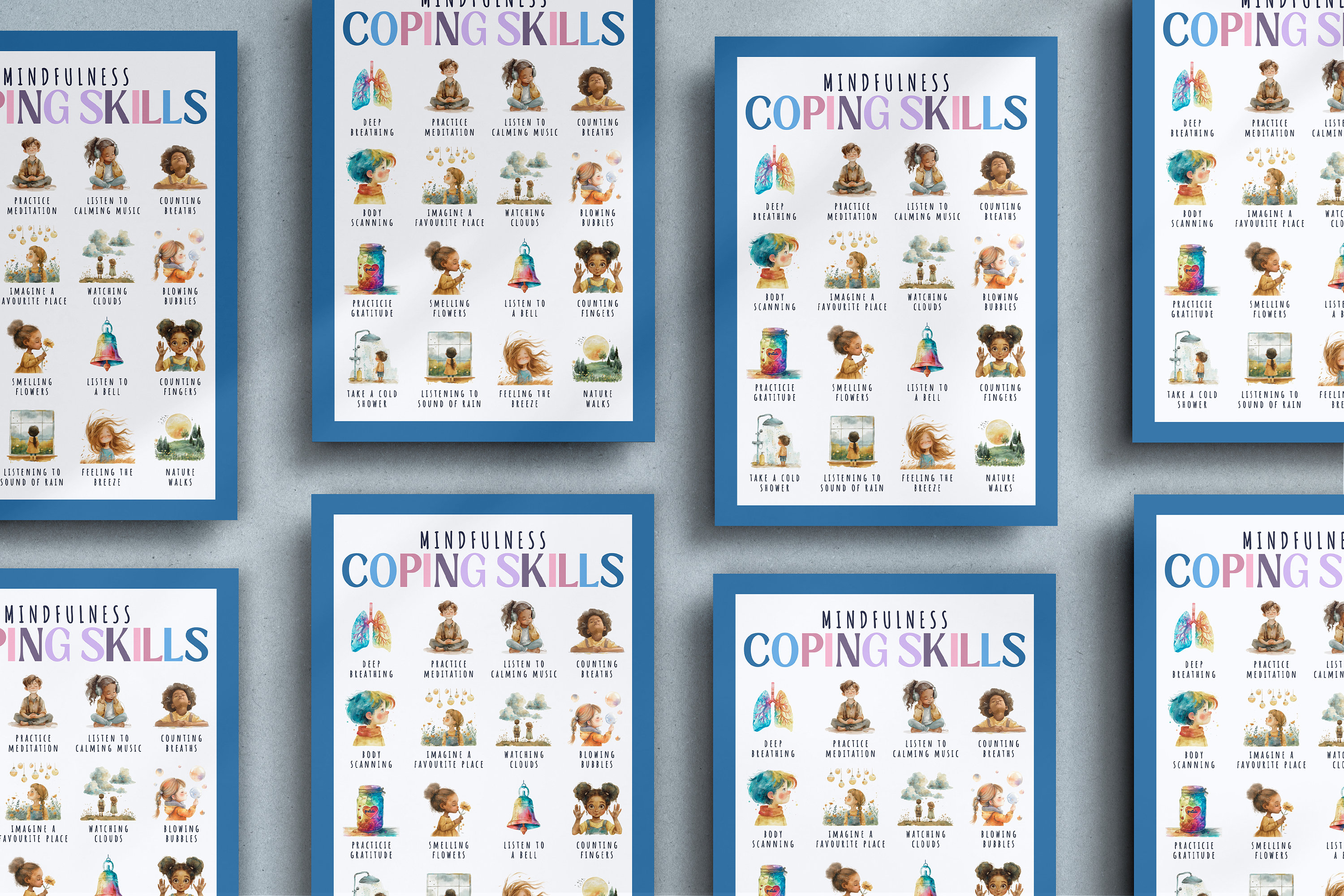 Coping Skills Poster, Mindfulness Poster, Calming Techniques Poster ...