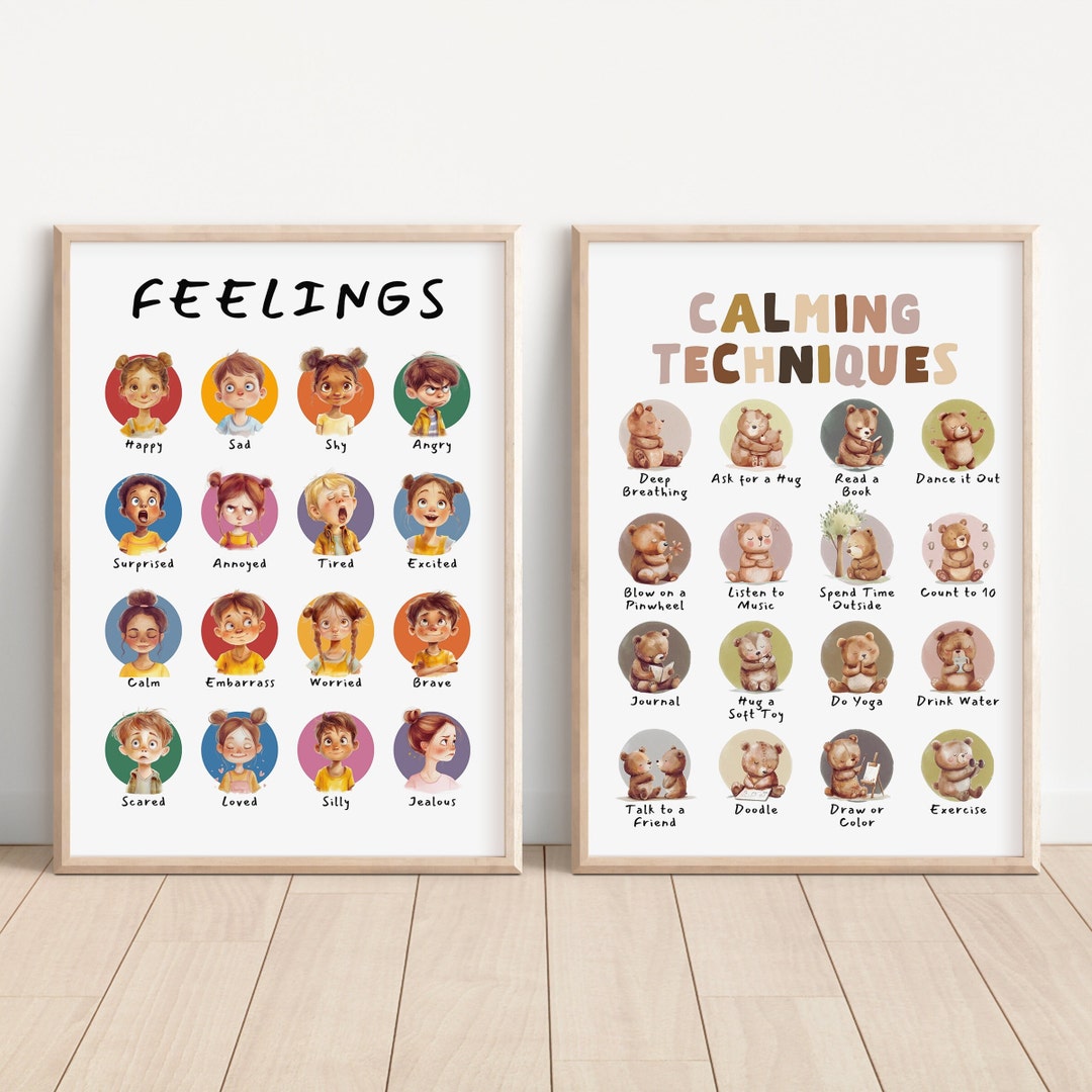 Feelings Poster, Calming Techniques, Feelings Chart, Self Regulation ...
