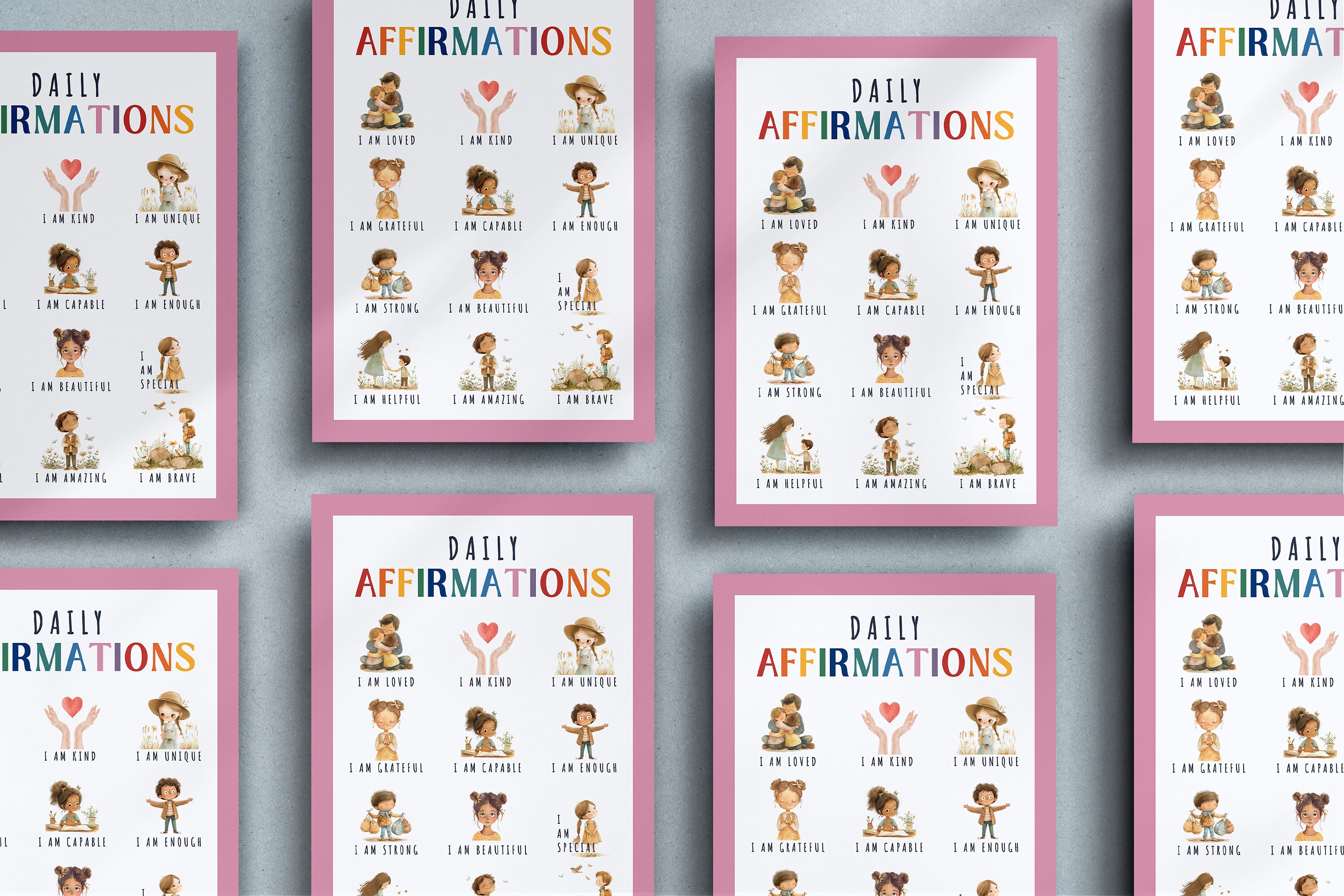 Positive Affirmation Poster, Daily Affirmation Poster, Affirmations for ...