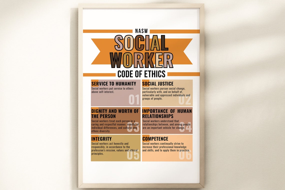 Social Worker Code of Ethics, Social Work Values, NASW Code of Ethics ...