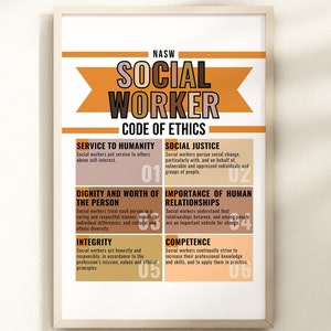 Social Worker Code of Ethics, Social Work Values, NASW Code of Ethics ...
