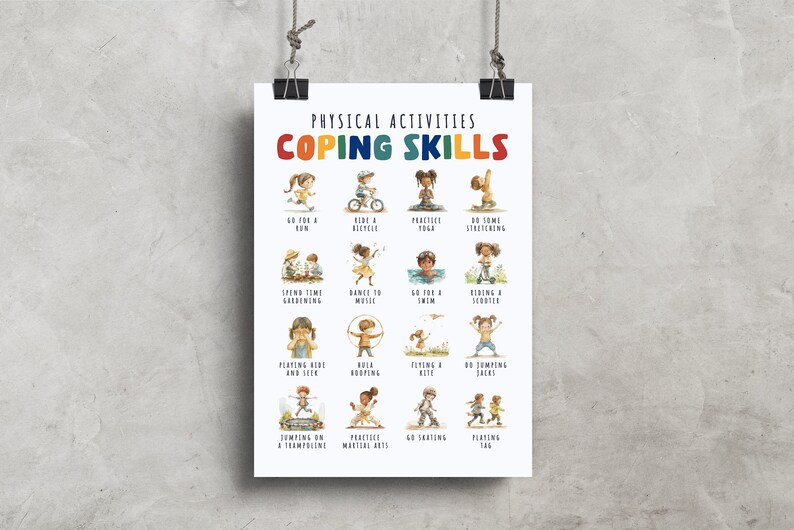 Children Therapy Posters, Calming Corner Poster, Anxiety Coping Skills ...