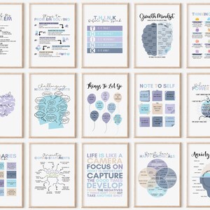 Mental Health Posters, School Counseling Posters, Therapist Office ...