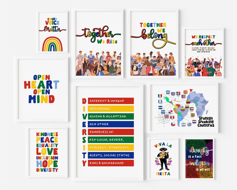 Hispanic Heritage Month Bulletin Board, Hispanic Art Prints, Hispanic ...