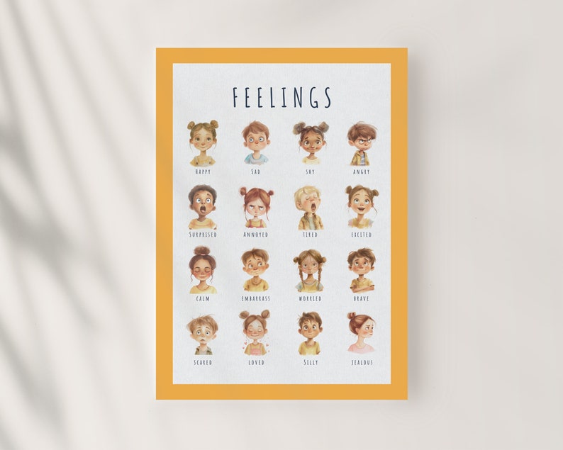 Feelings Poster, Emotions Poster, Feelings Chart, How Are You Feeling ...
