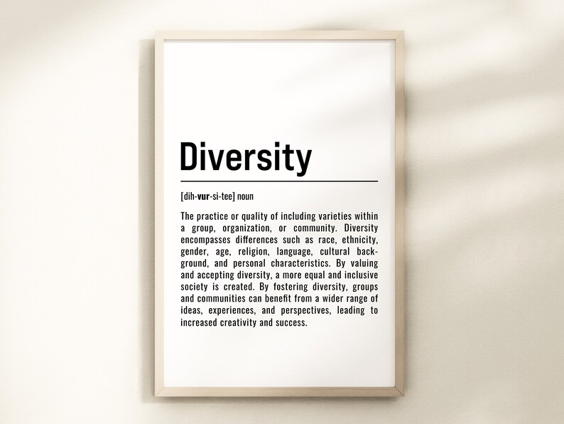 Racial Equality, Diversity Poster, DEIB Poster, Diversity Equity and ...