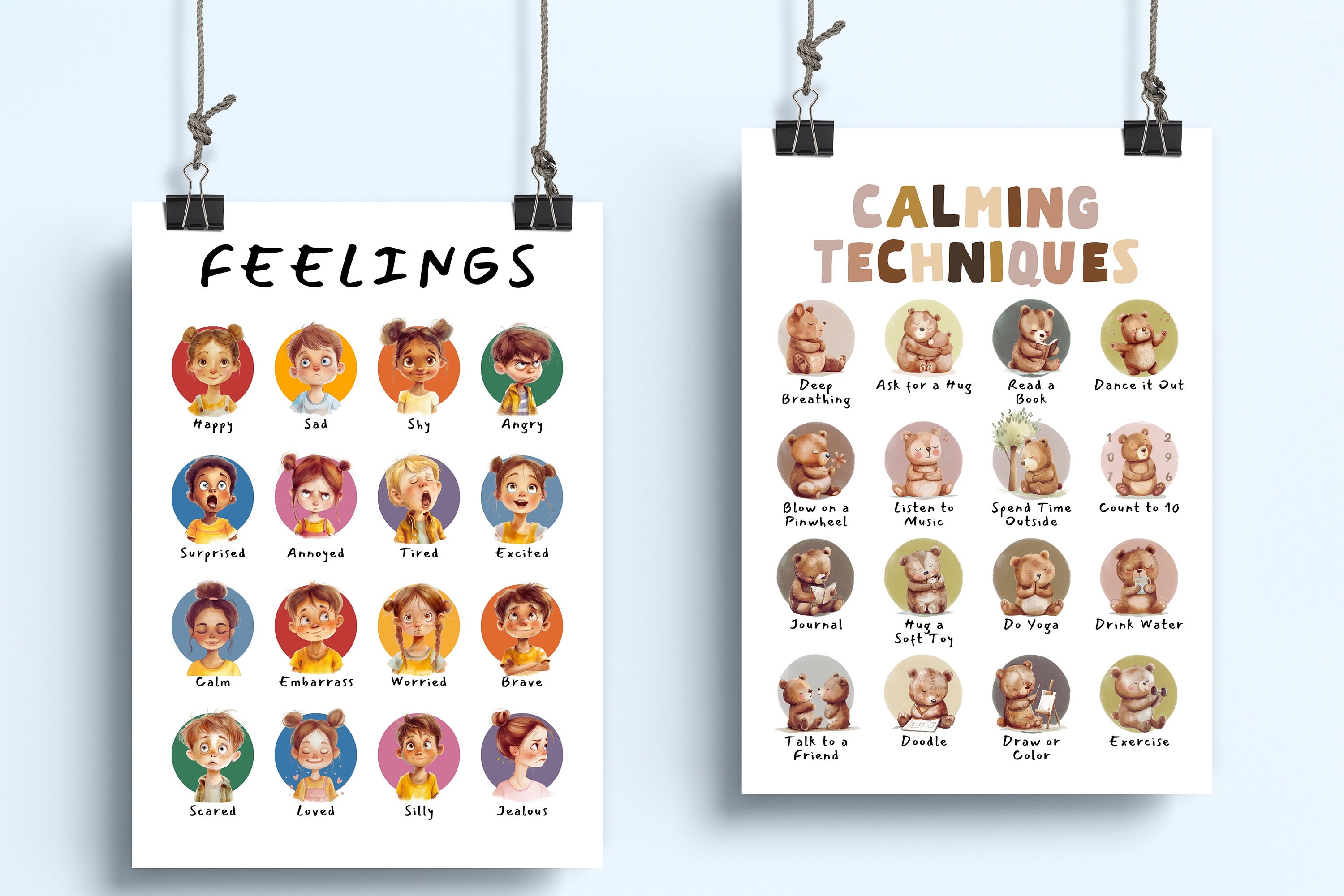 Feelings Poster, Calming Techniques, Feelings Chart, Self Regulation ...
