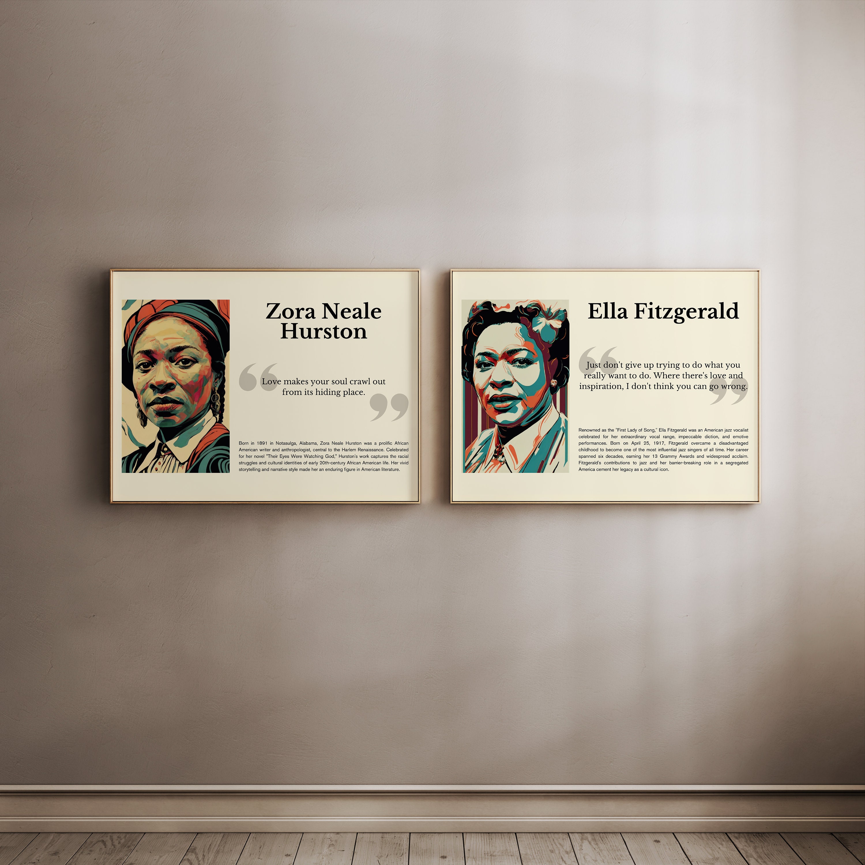 10 Iconic Black Women Poster, 10 Inspirational Black Women Poster ...