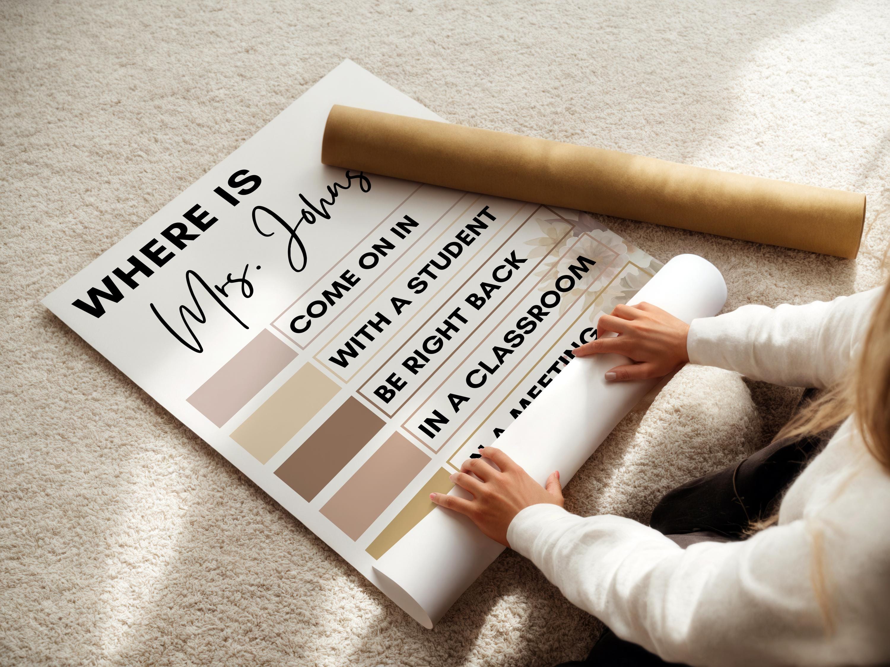 Personalized School Counselor Door Sign, Where is the School ...