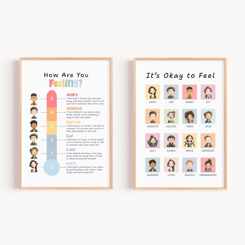 Rainbow Feelings Thermometer, Coping Skills, Calm Down Corner, Feelings ...
